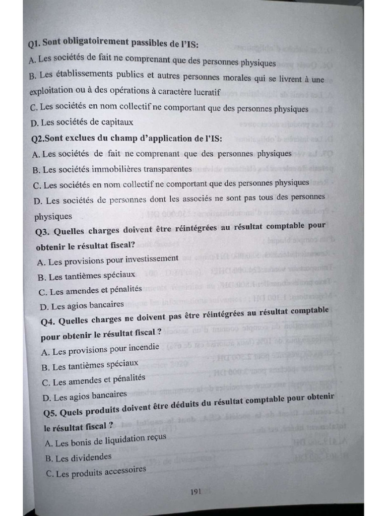 QCM Is Loi de Finance 2022 | PDF