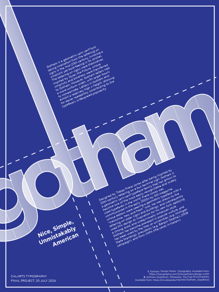 Gotham poster | PDF | Typography | Text