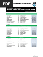 NRL 2026 Season Draw Schedule | PDF | Rugby League Teams | Sports Leagues