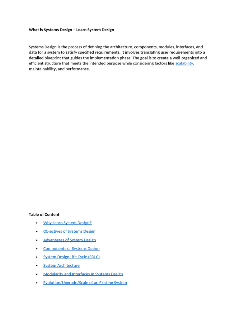 SYSTEM DESIGNING | PDF | Software Development | Information Technology Management