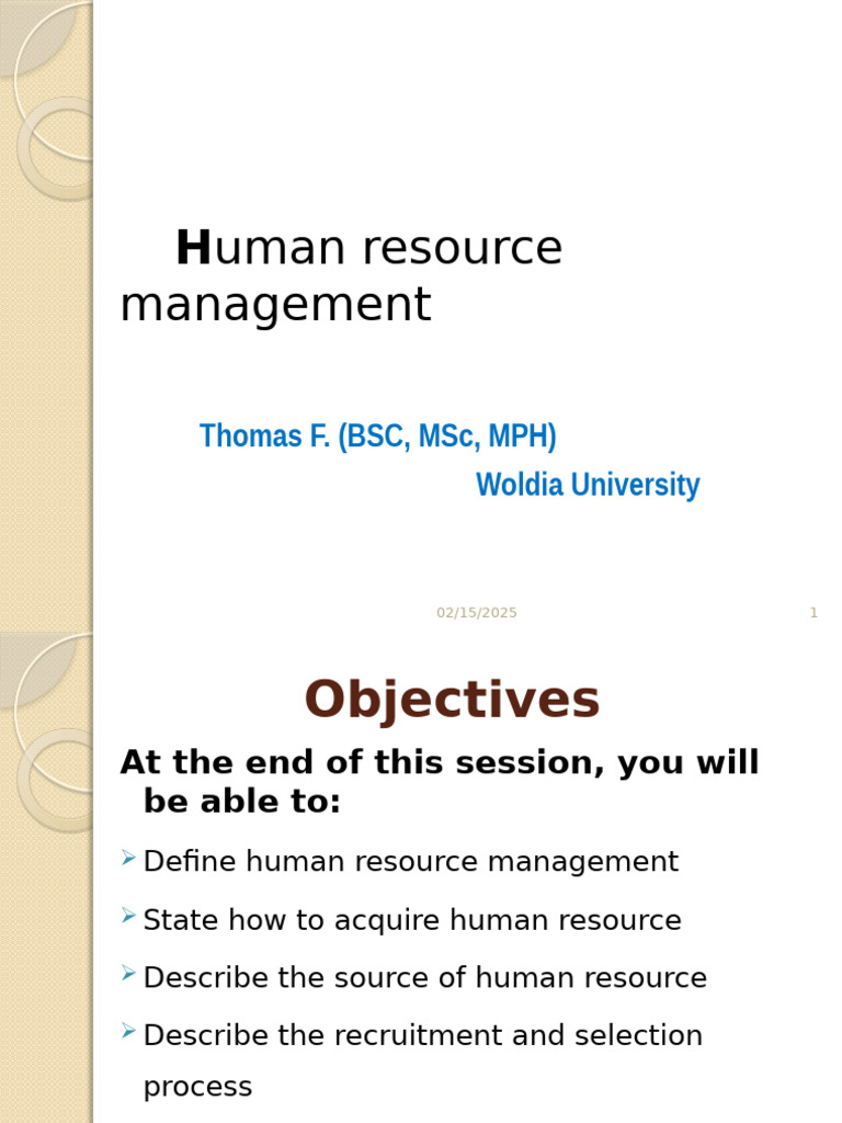 Human Resource Management Overview | PDF | Performance Appraisal | Time ...