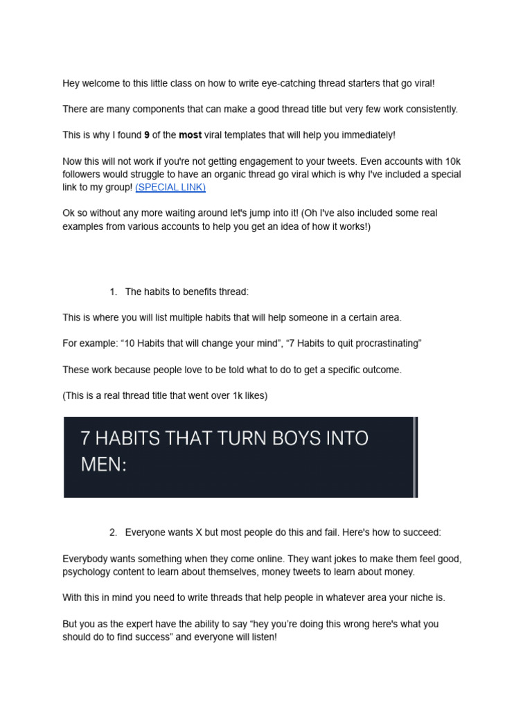 Thread Masterclass | PDF | Human Communication