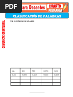 Clasificación de Las Palabras Según El Numero de Silabas | PDF