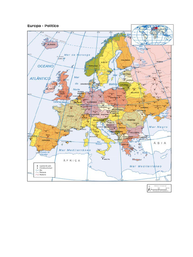 Mapa Da Europa | PDF