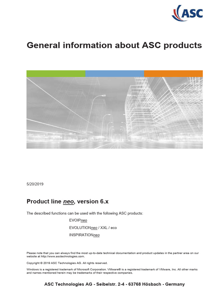 General_info_about_ASC_products_us | PDF | License | Software