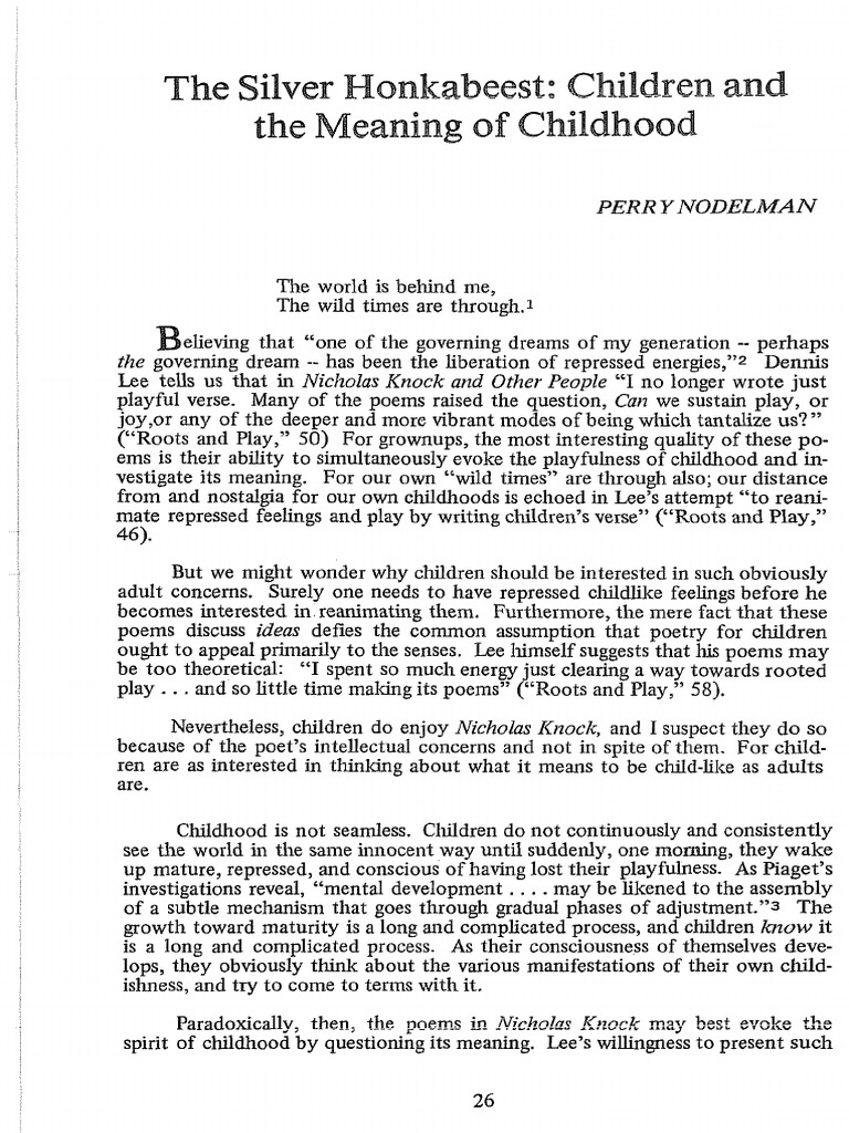 Nodelman The Silver Honkabeast | PDF