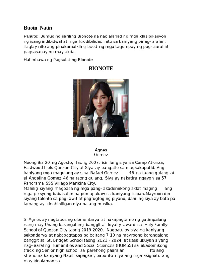 Activity-2-Bionote | PDF