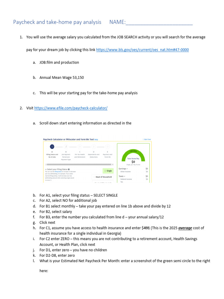 Paycheck & Budget Analysis Guide | PDF | Payments | Economies