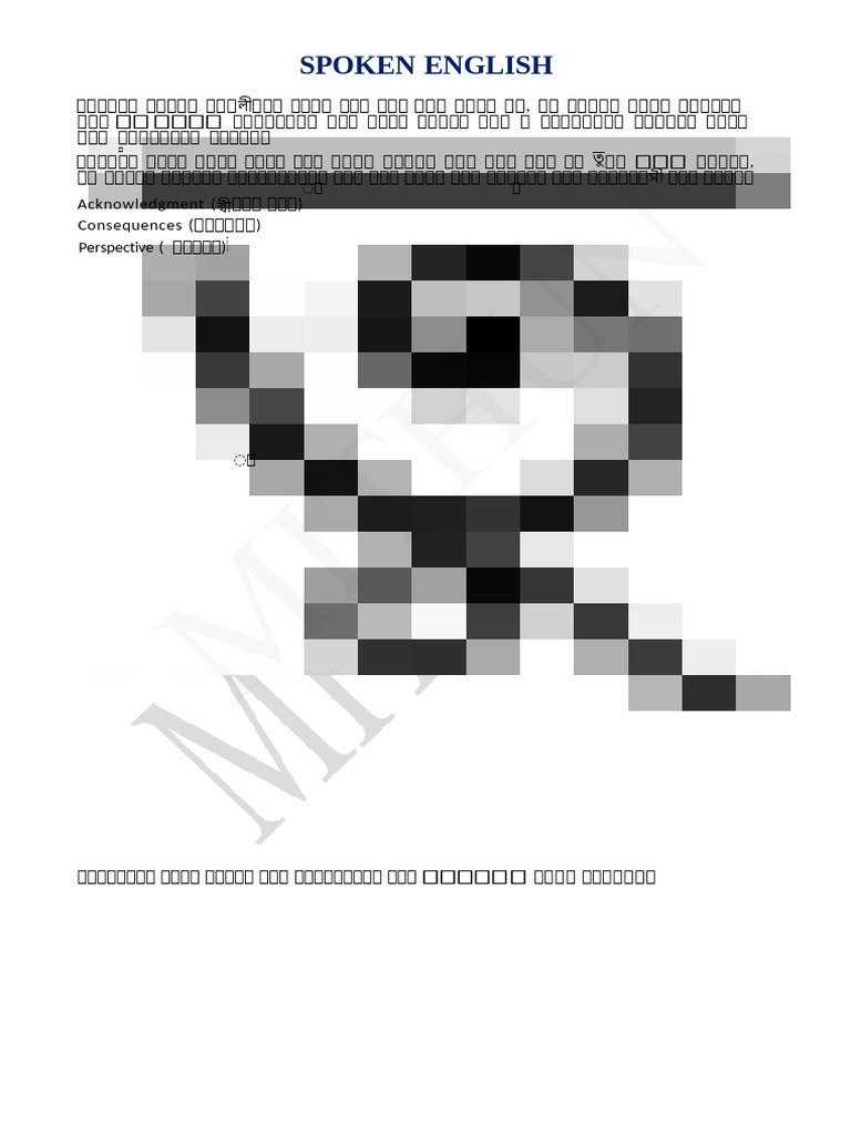 Spoken English | PDF