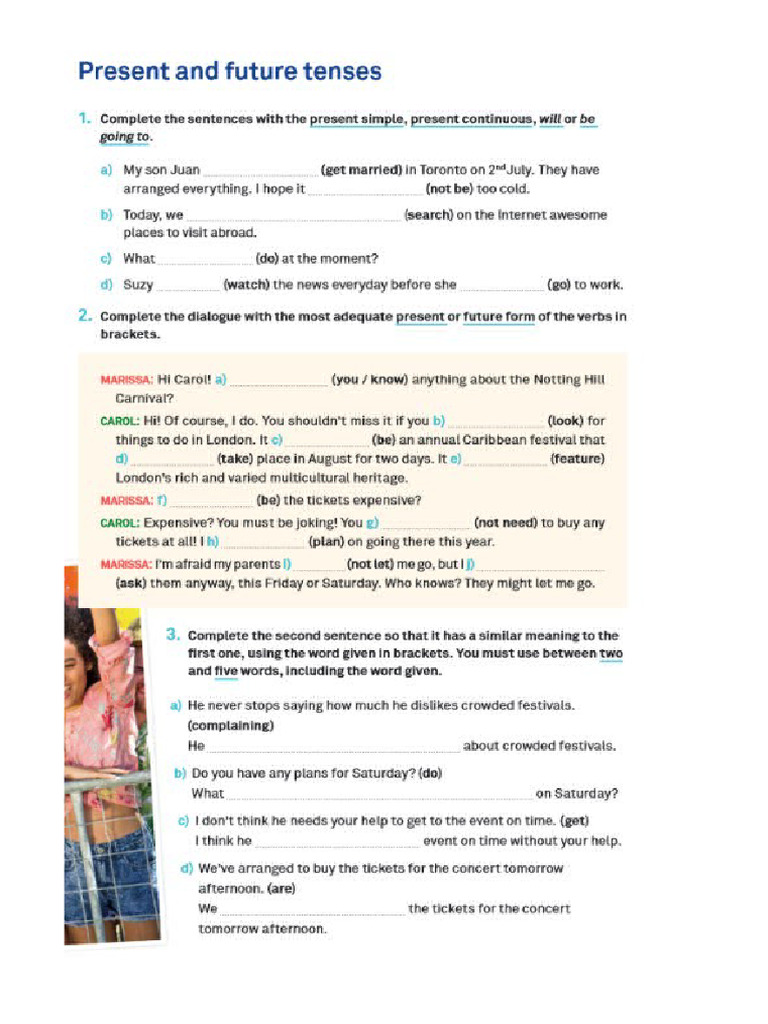 Pres - and Future Tenses | PDF