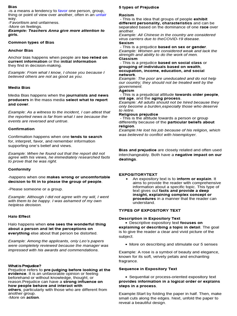 3rd Filipino 9 Review | PDF | Bias | Prejudices
