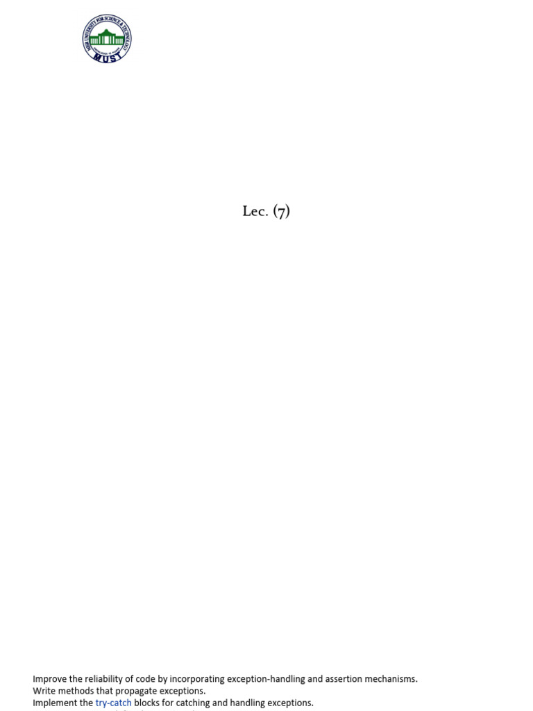 Lecture7 | PDF | Computer Engineering | Computer Programming