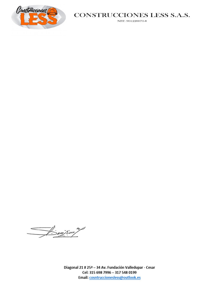 Carta de Presentacion Obycon | PDF