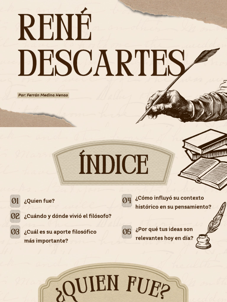 René Descartes: Filosofía y Contexto Histórico | PDF | René Descartes ...