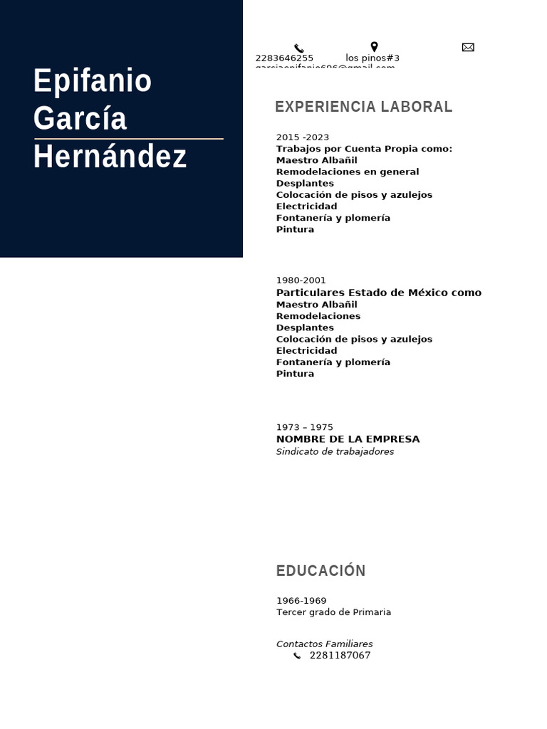 210 Curriculum Vitae Formato Cv Gratis | PDF