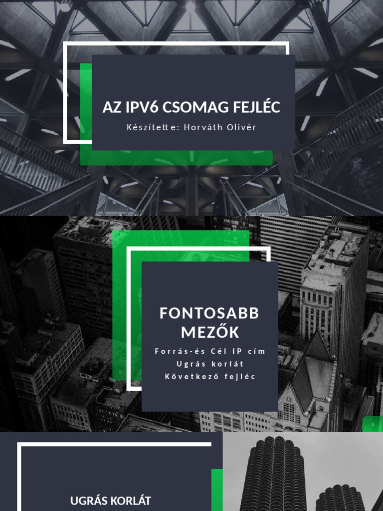 Az IPv6 Csomag Fejléc Prezentáció | PDF