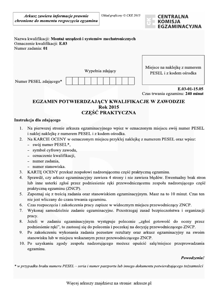 e03-2015-czerwiec-egzamin-zawodowy-praktyczny | PDF