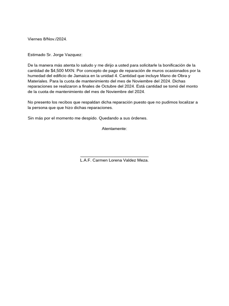 Jorge Vazquez $4,500 MXN | PDF