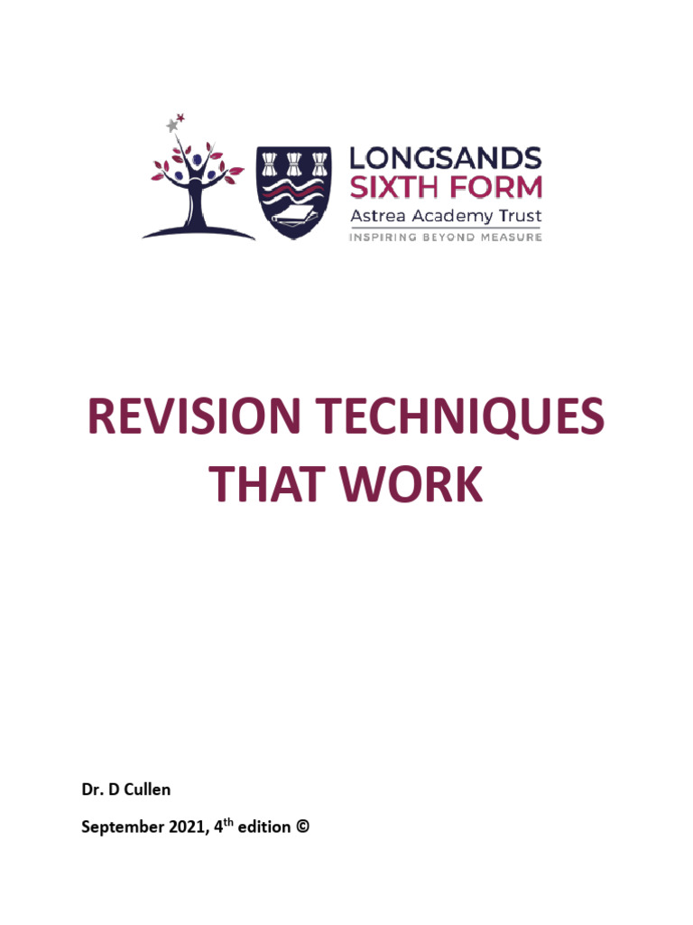 Revision-Techniques | PDF | Memory | Recall (Memory)