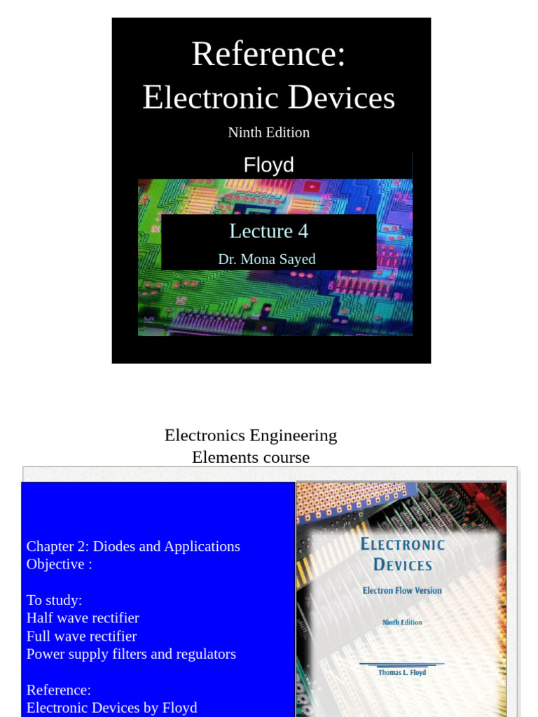 Lecture 4 - Copy | PDF | Rectifier | Power Supply