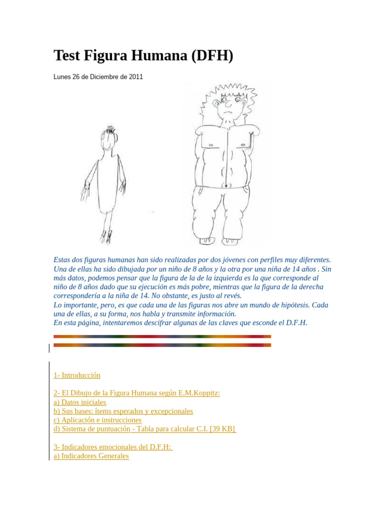 Claves del Test de Figura Humana | PDF | Las emociones | Arboles