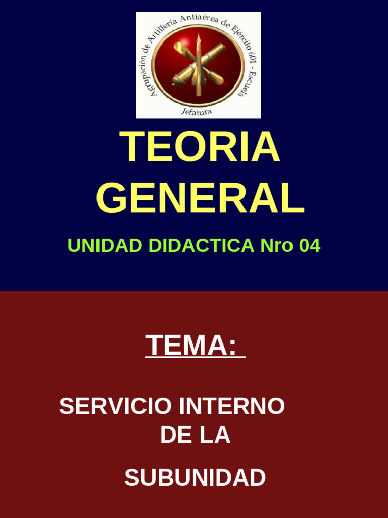 Servicio Interno Subun | PDF