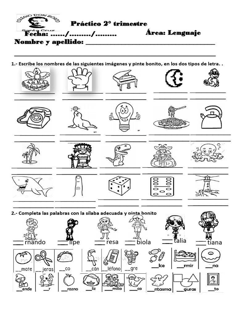 2 PRÁCTICO lenguaje 2° trimestre - | PDF