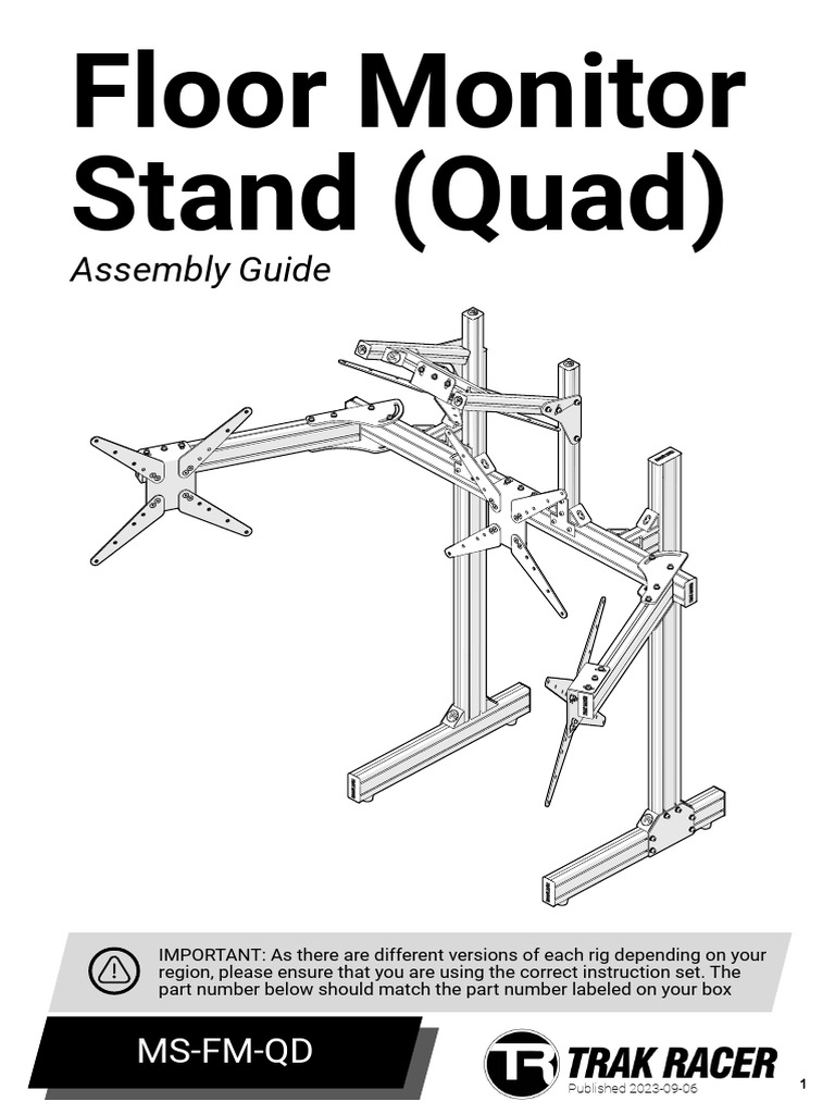 Freestanding Single Triple Quad Stand | PDF | Screw | Manufactured Goods