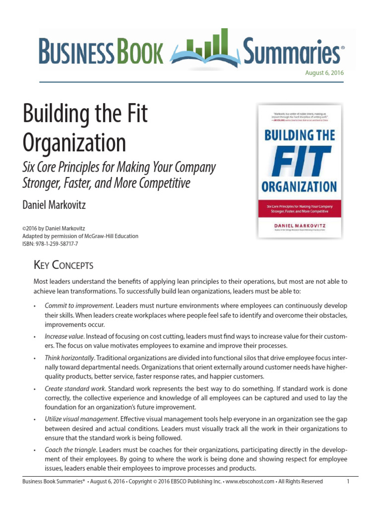 Builing-the-Fit-Organization | PDF | Employment | Creativity