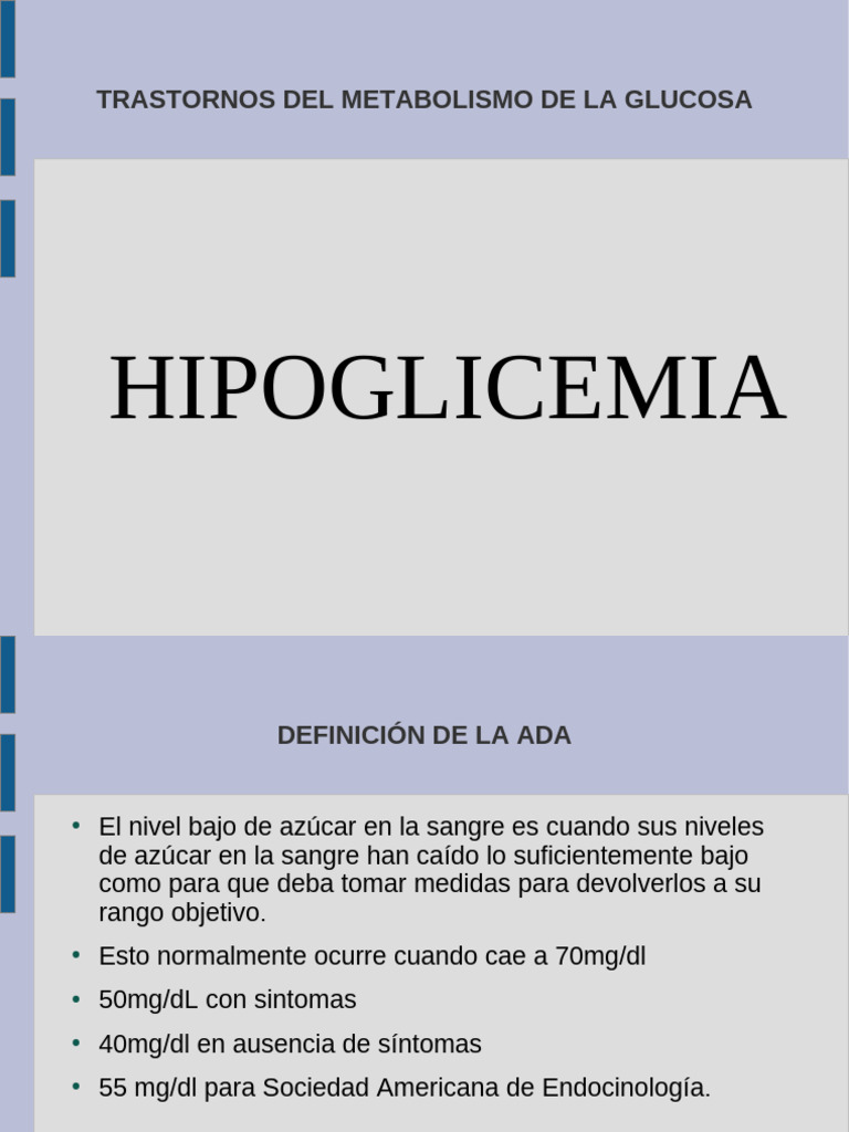 HipoGLUCEMIA: Causas y Tratamientos | PDF | Insulina | Hipoglucemia