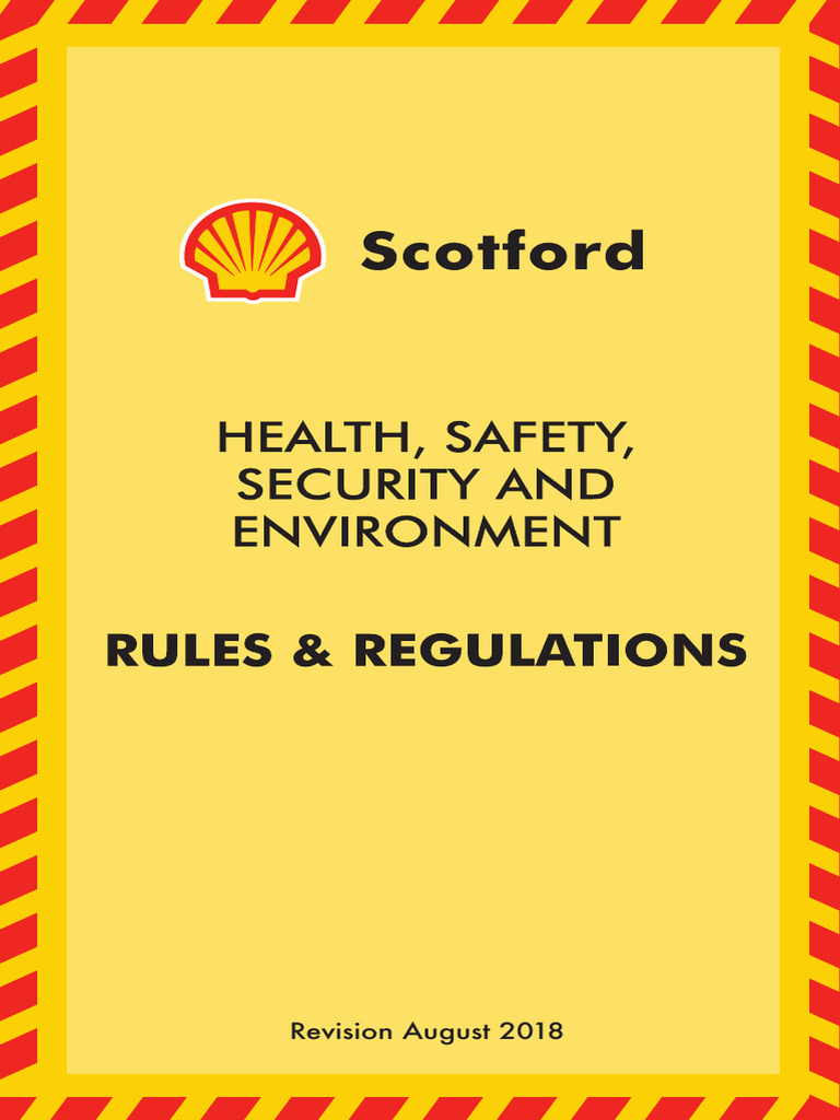 SCT HSSE TO 001 Rules and Regulations 2018 Final Copy 2 | PDF | Seat Belt | Occupational Safety ...