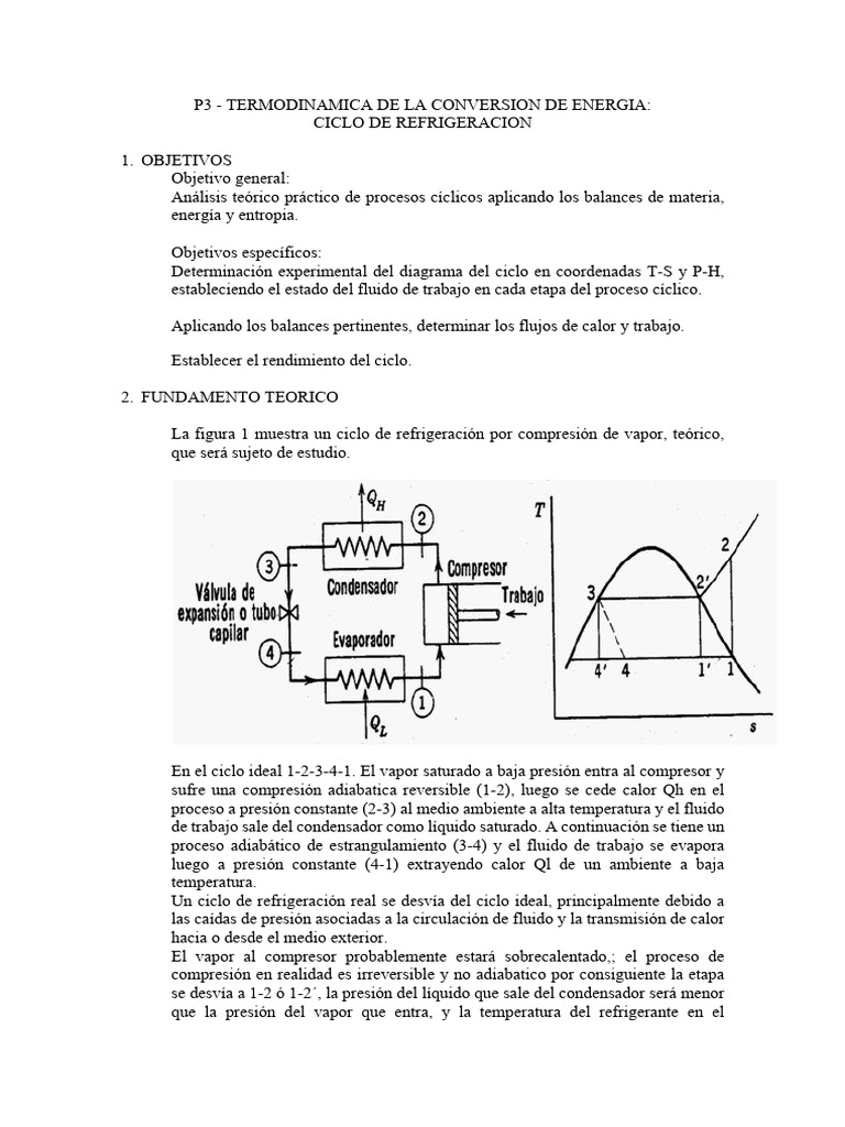 TERMO Guia3 REFRIG | PDF | Refrigeración | Ingeniería Química