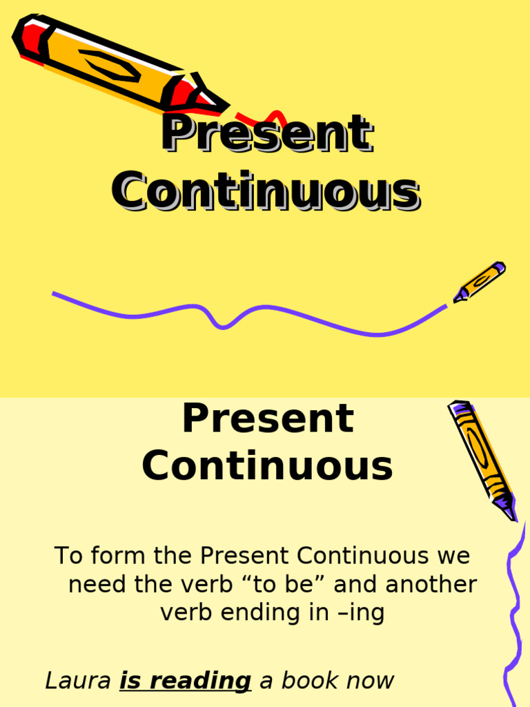 Present Continuous Fun Activities Games Grammar Guides 36592 | PDF