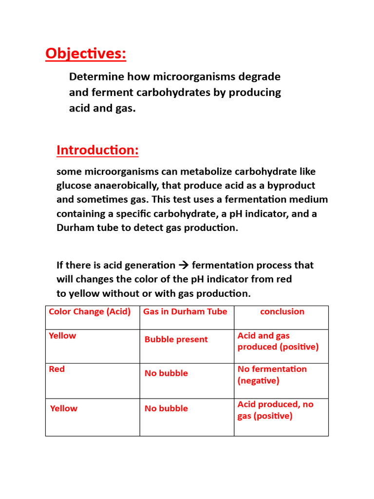 lab report carb (2) microbiology | PDF