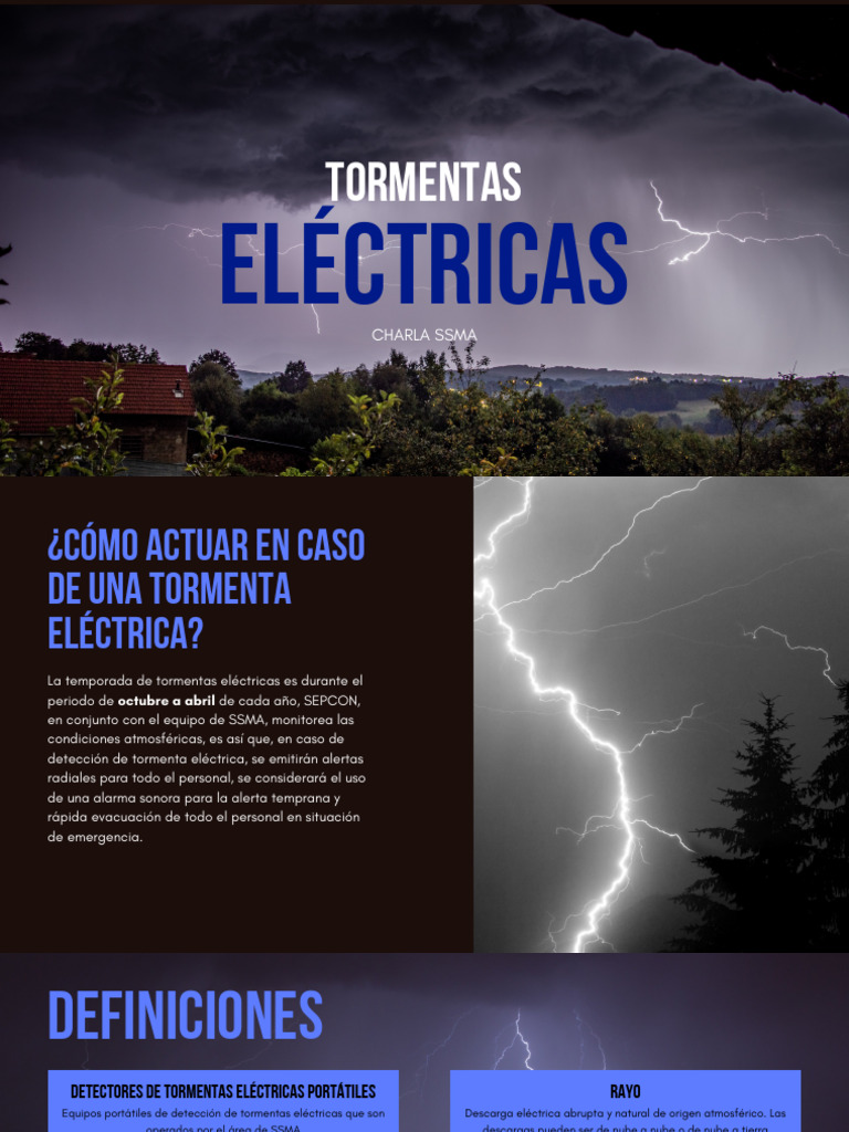 Alertas y Seguridad en Tormentas Eléctricas | PDF | Tormenta | Relámpago