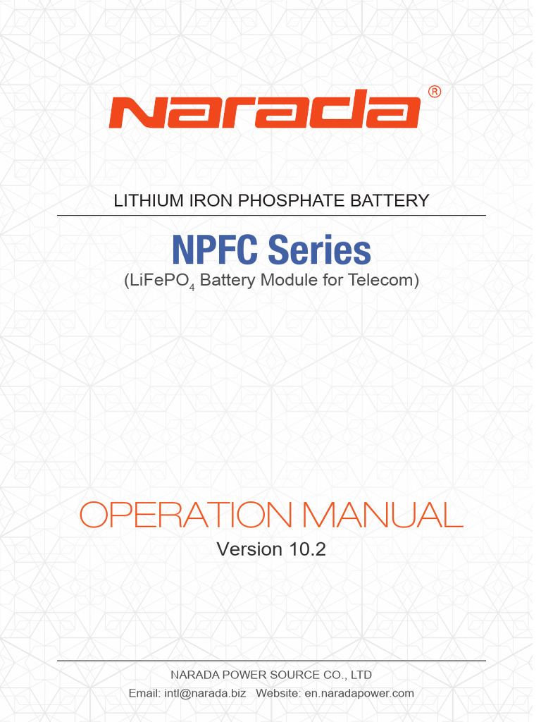 LiFePO4 Battery Module Manual | PDF | Rechargeable Battery | Power Supply