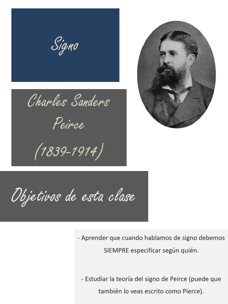 Teoría del signo en Peirce | PDF | Charles Sanders Peirce | Comunicación