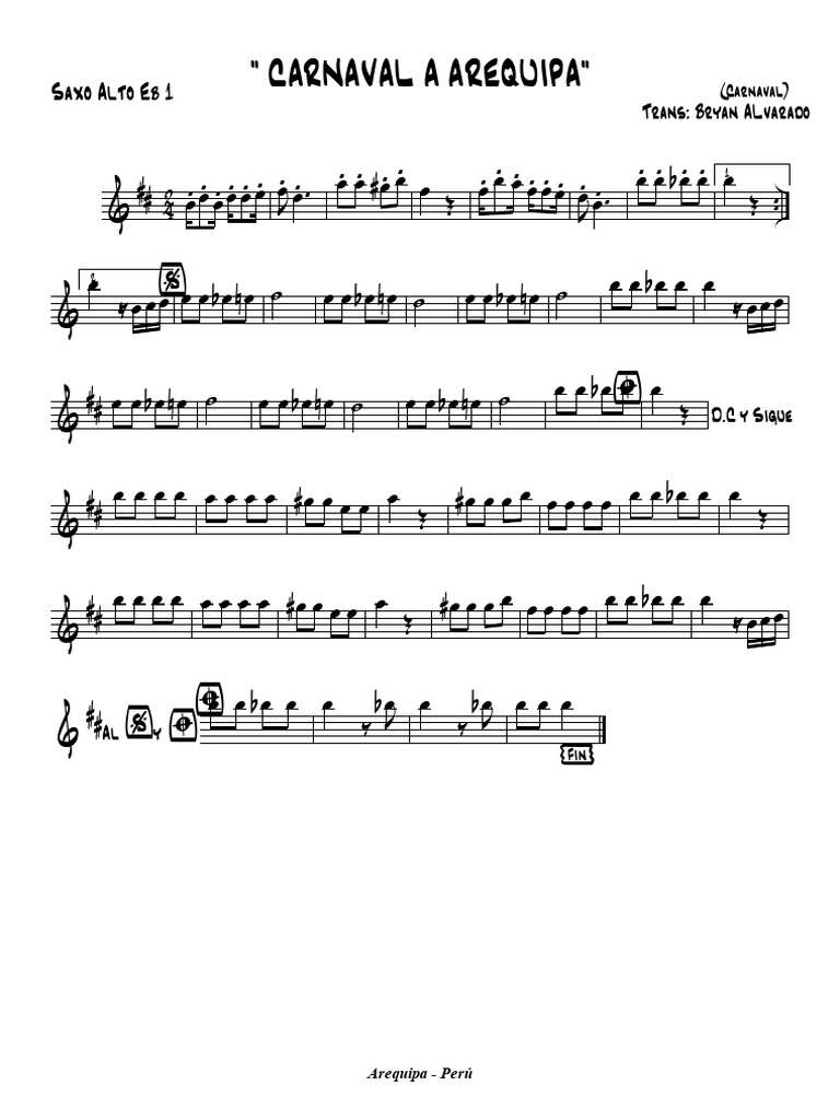 Saxo Alto 1 | PDF