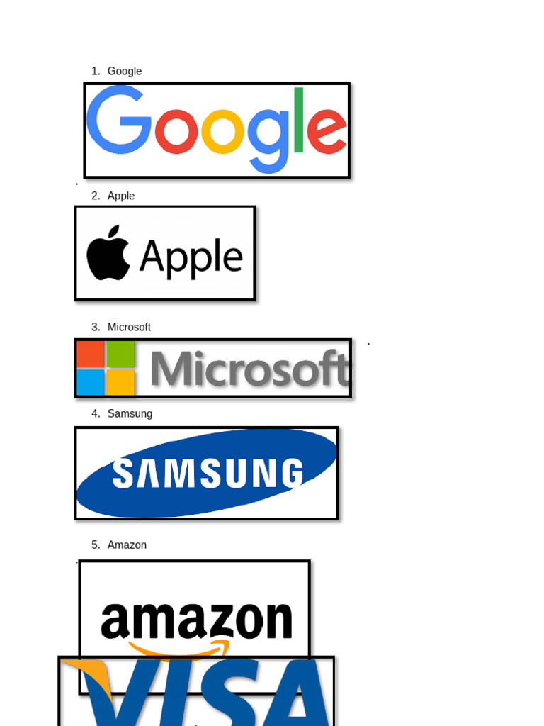 50 marcas famosas, solo logos | PDF