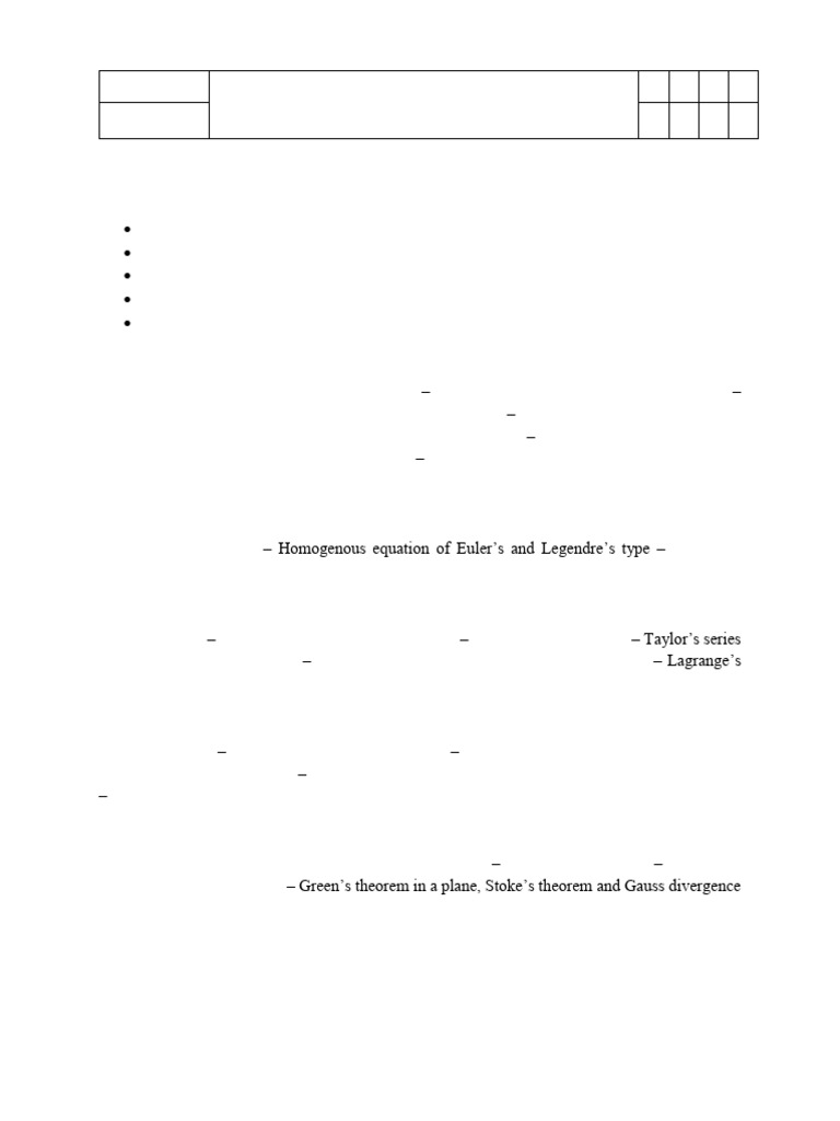 Maths Syllabus Pdf Matrix Mathematics Equations 5248