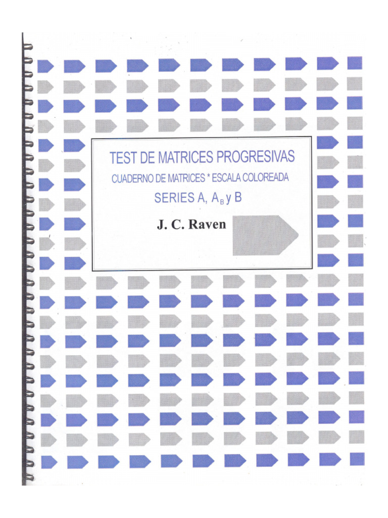 Test de Matrices Progresivas | PDF