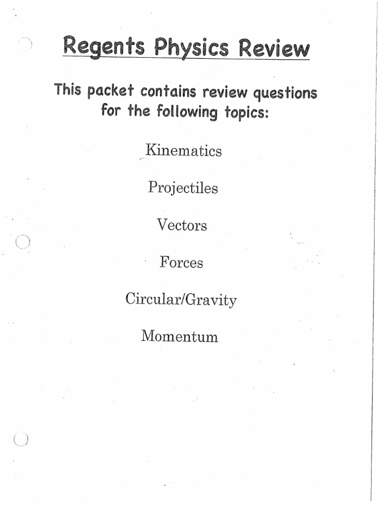 Physics Midterm Review Heater | PDF