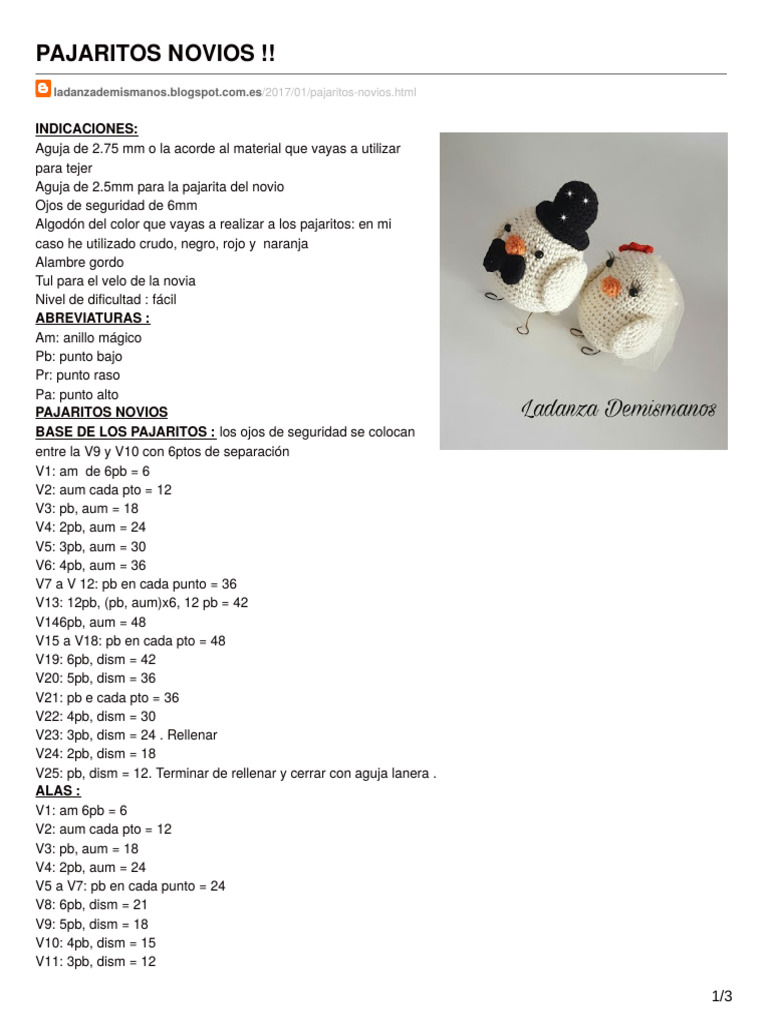 Pajaritos Novios | PDF
