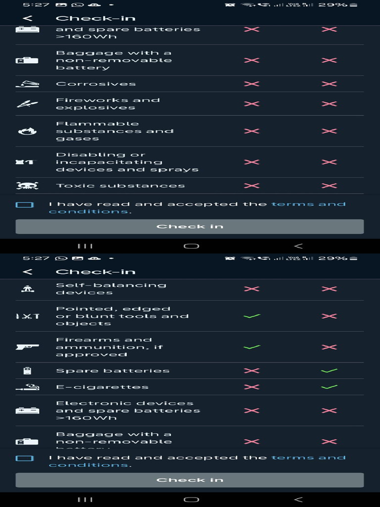 Combined Checkin List | PDF