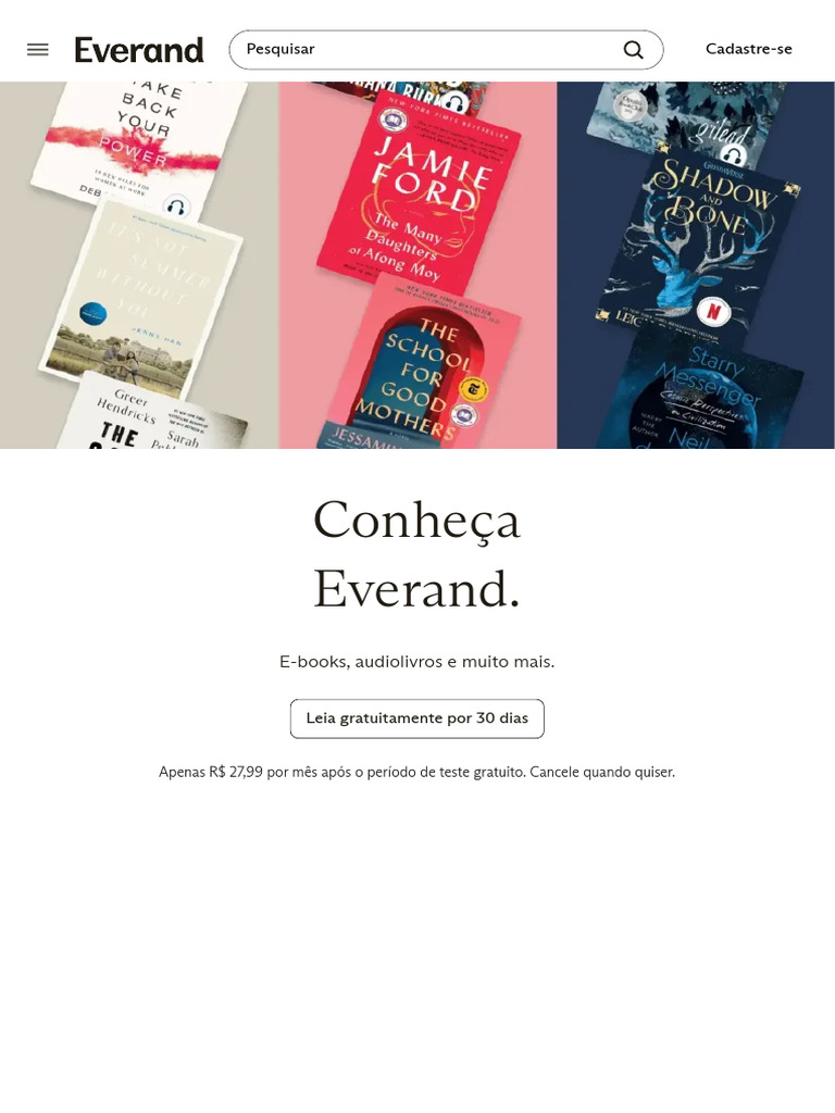 Everand - E-Books, Audiobooks e Mais - Leia Grátis Por 30 Dias | PDF