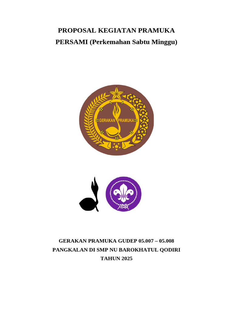Proposal Kegiatan Pramuka | PDF