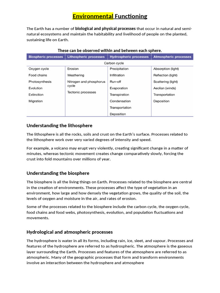 Lesson 5 - Earths Processes | PDF | Earth Sciences | Water Cycle