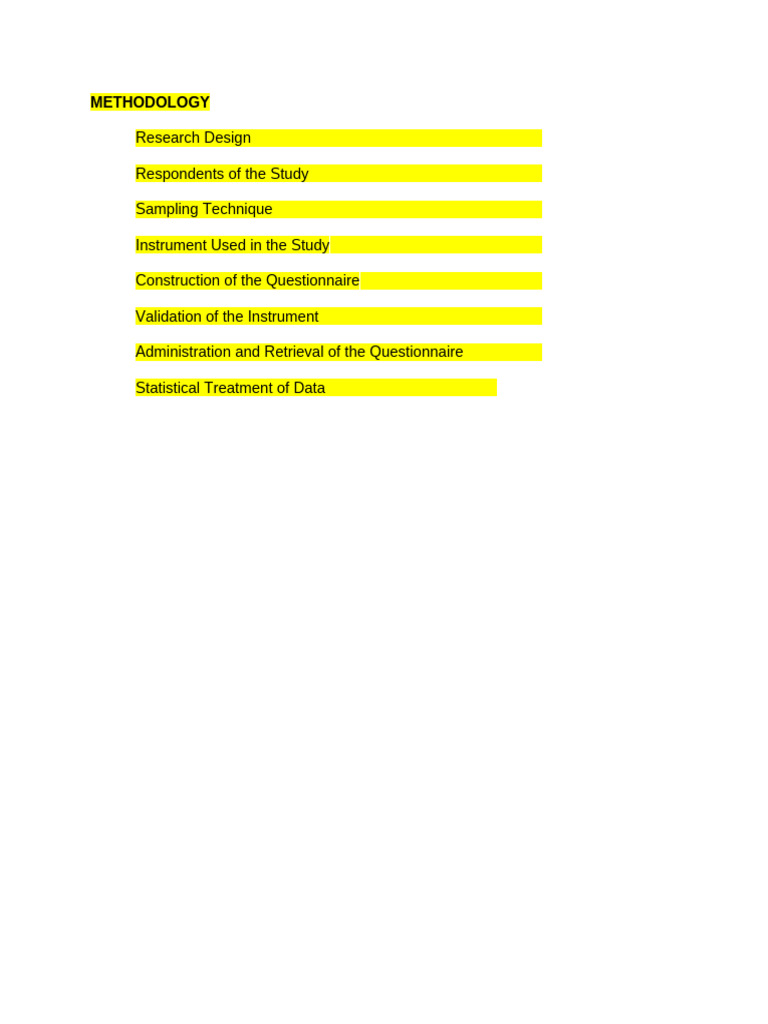 Chapter-2 Methodology Sample | PDF | Quantitative Research | Methodology