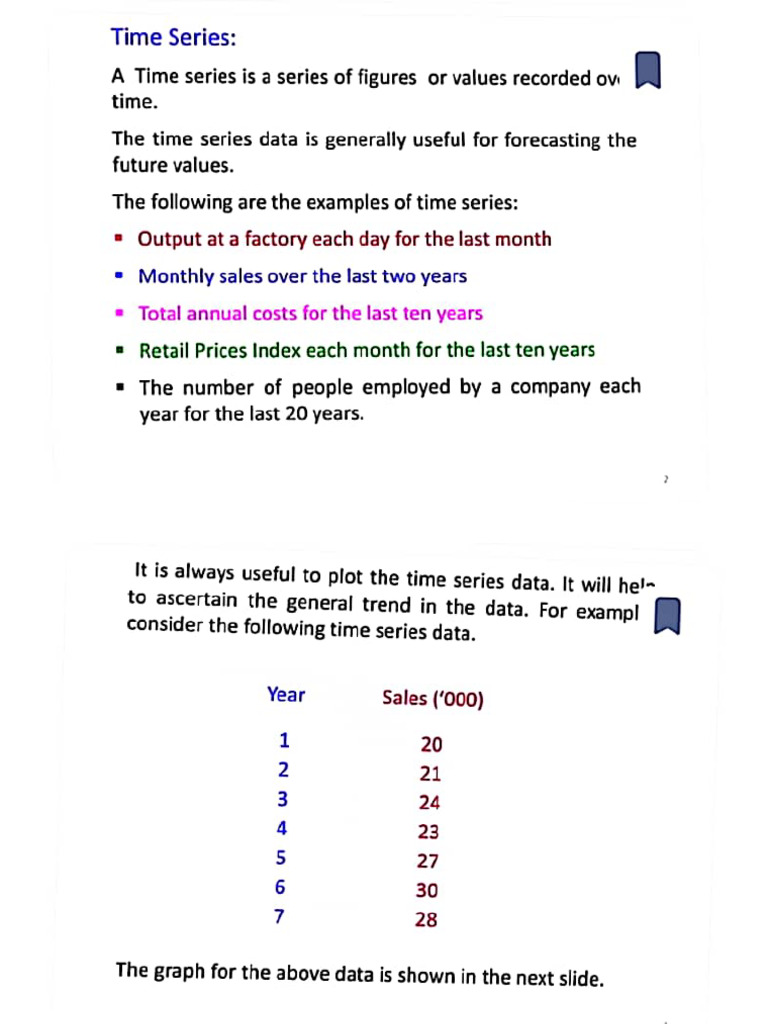 Unit 2 PPT Time Series Part 1 | PDF