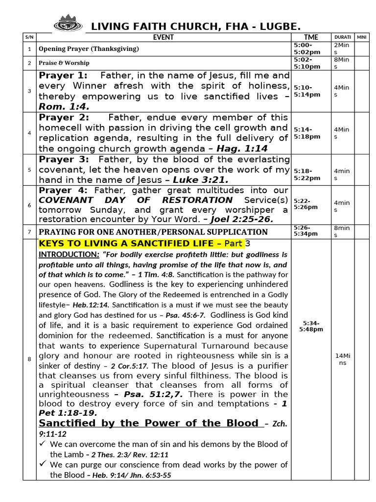 WSF outline for February 15 2025-1 | PDF | Prayer | Religious Belief And Doctrine